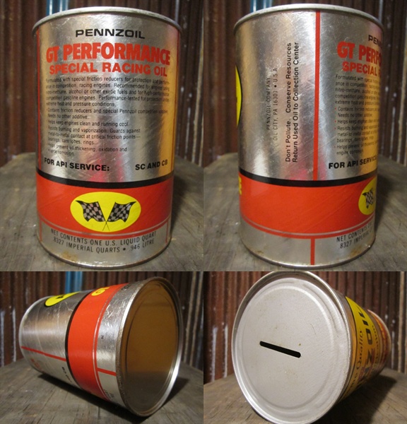 SALE Vintage Pennzoil Quart Can Motor Gas Oil Bank PJ696 2000toys SALE Vintage Pennzoil Quart Can Motor Gas Oil Bank PJ696 2000toys